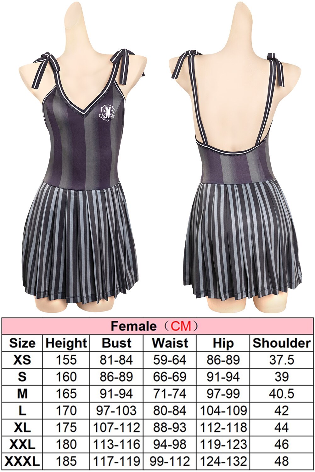 Sexy Wednesday Addams Dress, Secy Wendy Adams Pugsley Costume ...