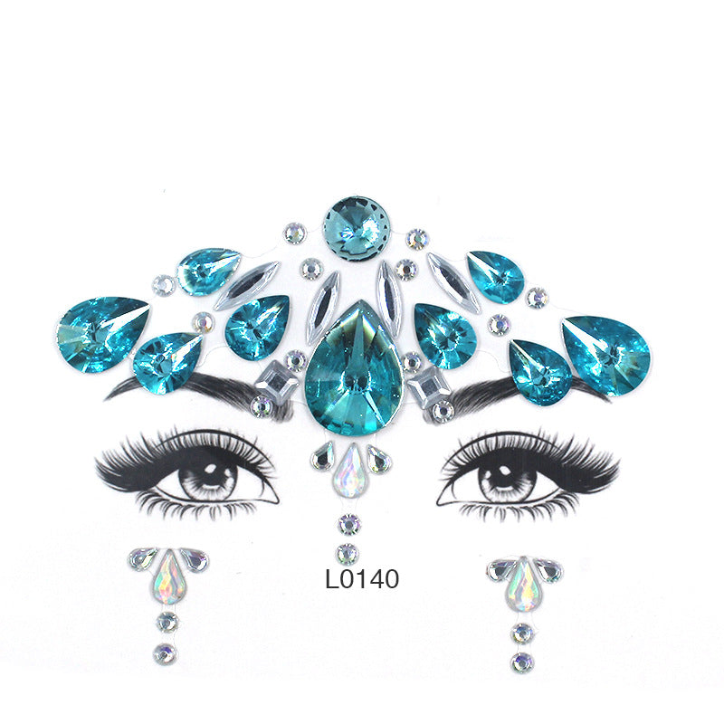 Face And Forehead Stickers, Sexy Chest Stickers, Party Makeup Accessory ...