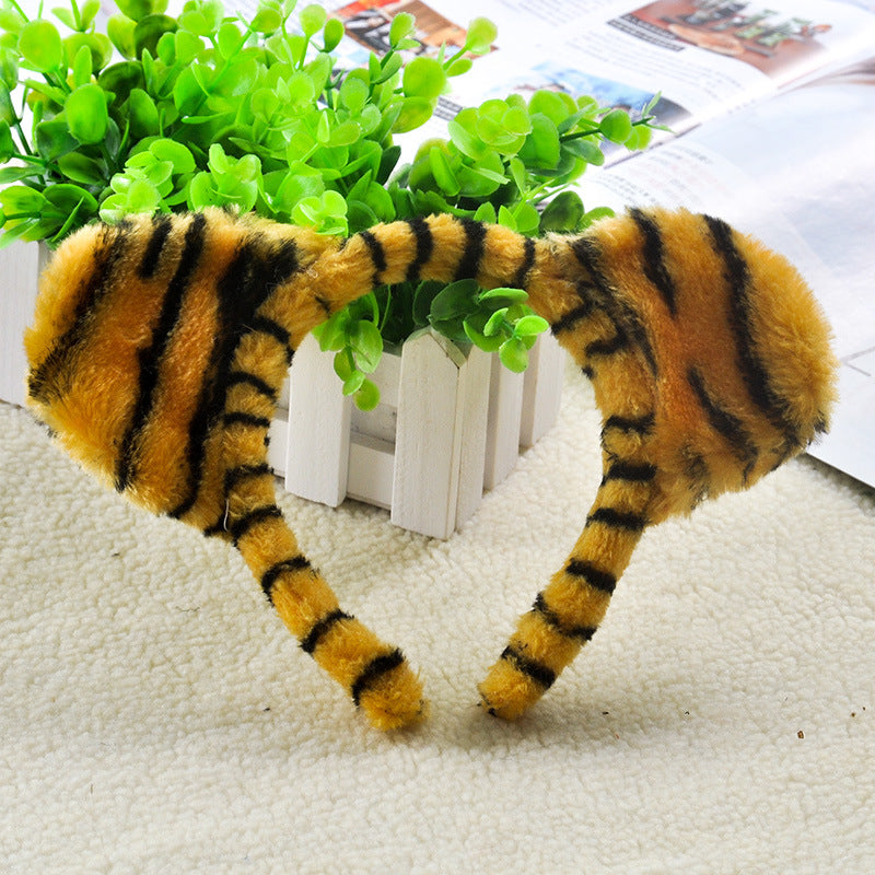 Plush Animal Hair Hoop Halloween Masquerade Props – SeventhLove's