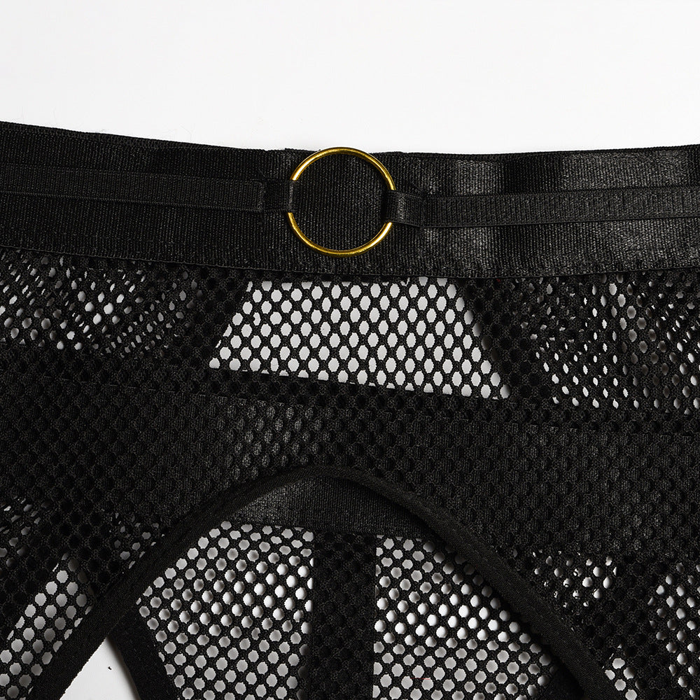Sexy Soft Mesh Net Bra And Panty 4-Piece Lingerie Set – SeventhLove's